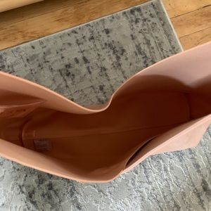 Ulta Beauty | Bags | Ulta Beauty Pink Suede And Faux Leather Tote Bag ...